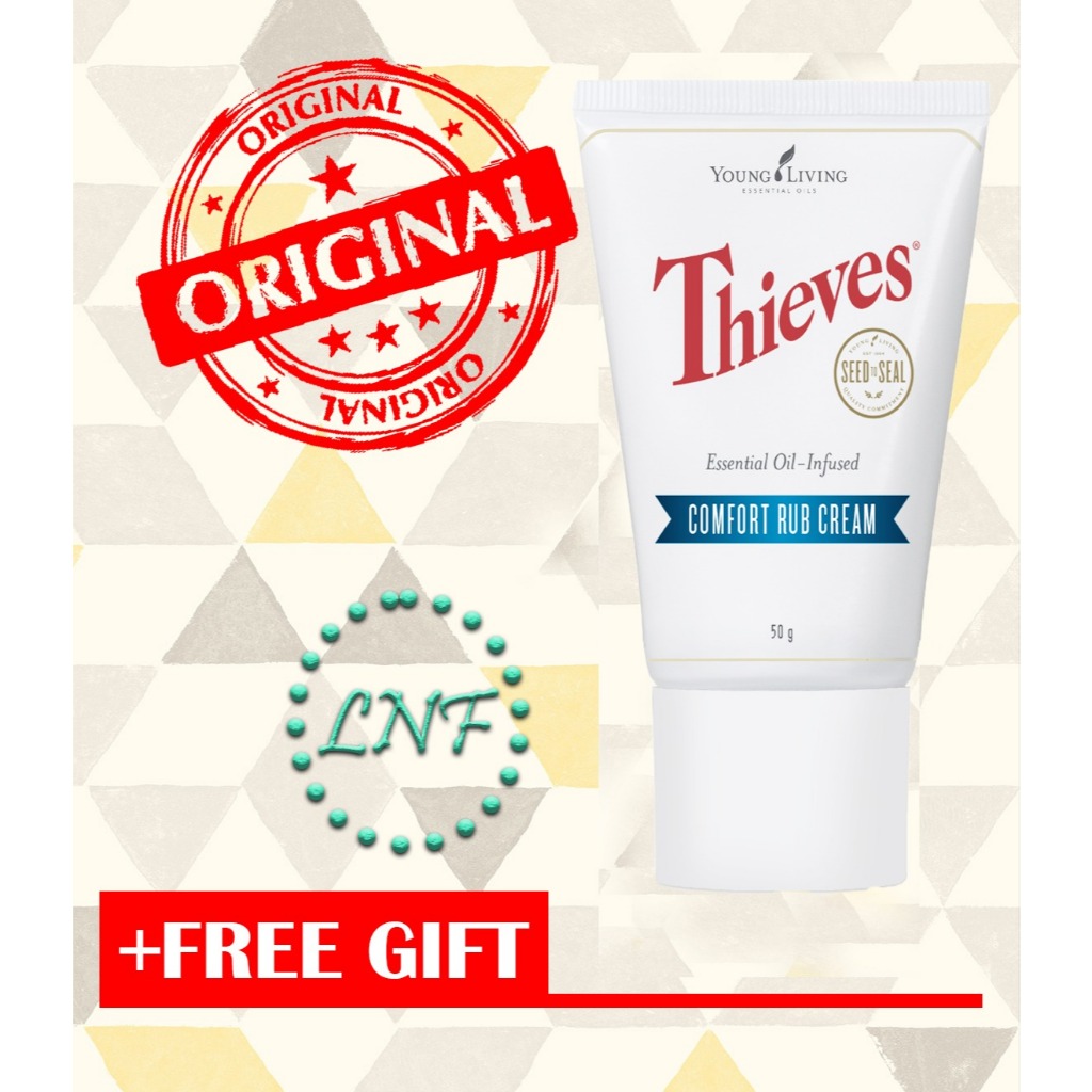 Young Living Thieves Comfort Rub Cream (50gm) + Free YL Reusable Bag ...