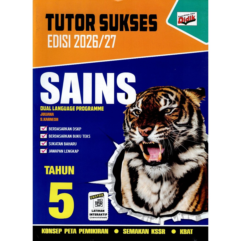 BUKU LATIHAN : TUTOR SUKSES EDISI 2026/2027 SAINS DLP TAHUN 5 KONSEP ...