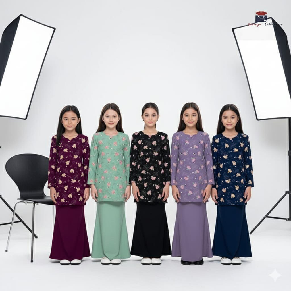 BAJU KURUNG KANAK-KANAK(SOFT COMO CRAPE) | Shopee Malaysia