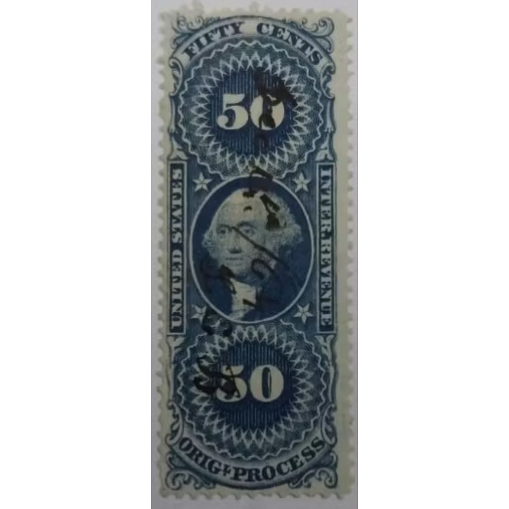 US Stamp. Antique 1864 50 cents. Orig Process. | Shopee Malaysia