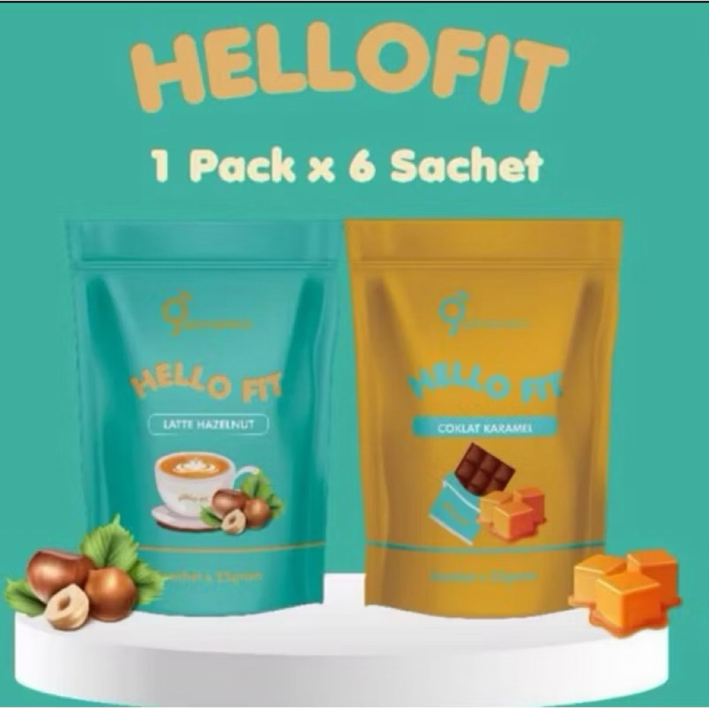 ORIGINAL HELLO FIT LATTE HAZELNUT CHOCOLATE KURUS SEAWAL 7 HARI ...