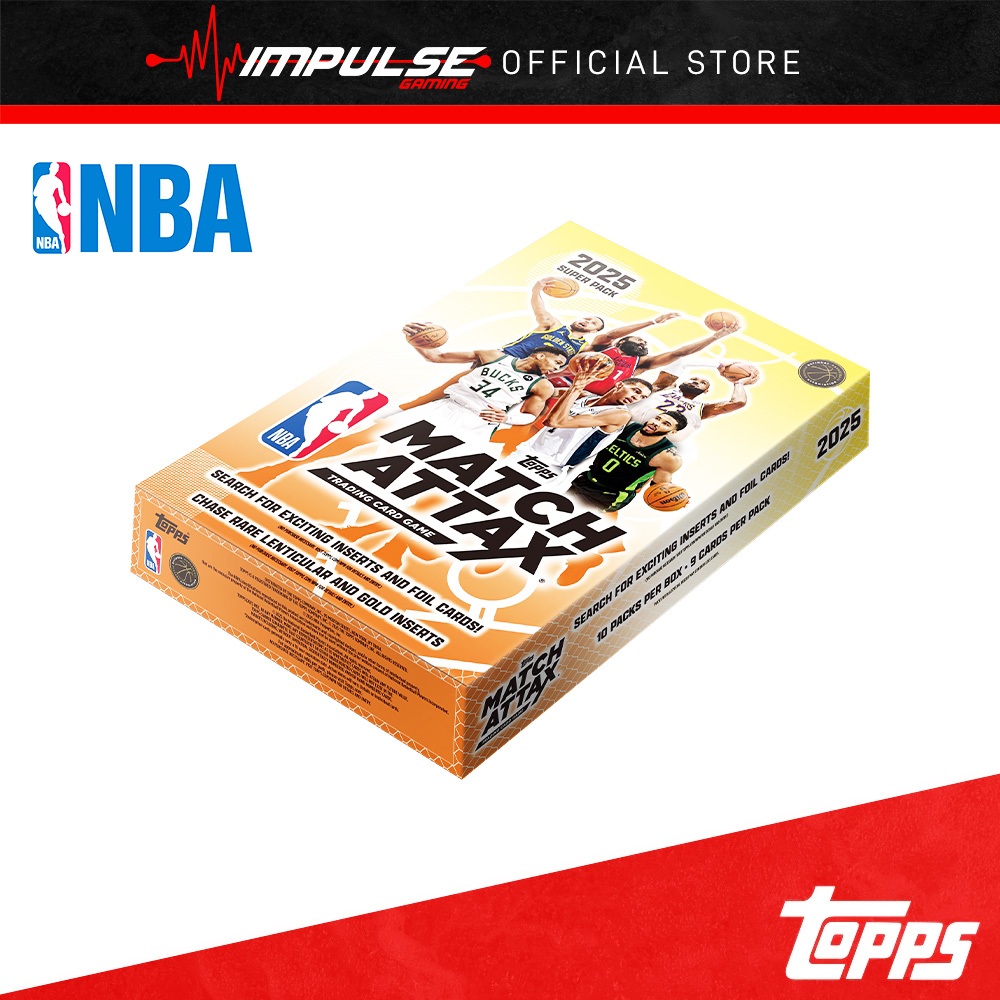 Topps TCG NBA Match Attax 2025 Basketball Battle Card Energy Pack ...