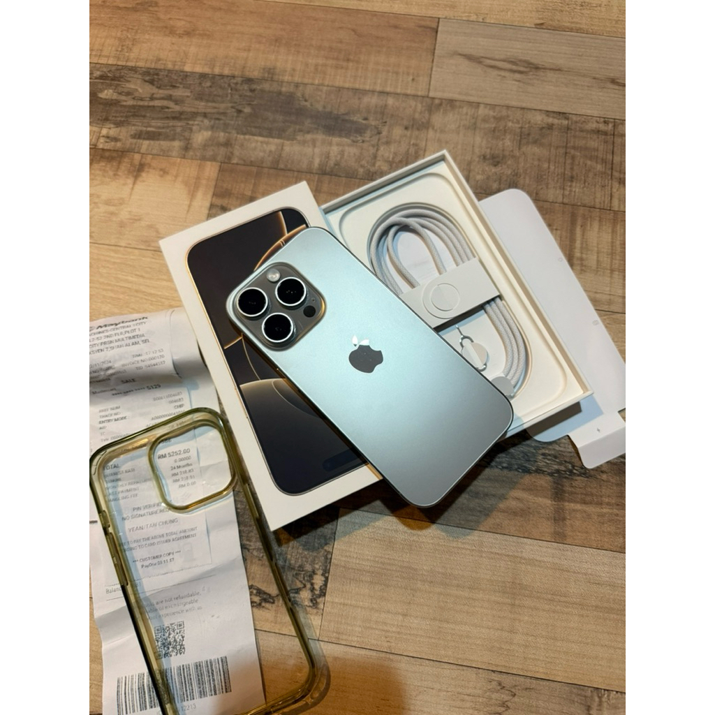 Preloved IPhone 16 Pro 256gb Natural Titanium | Shopee Malaysia