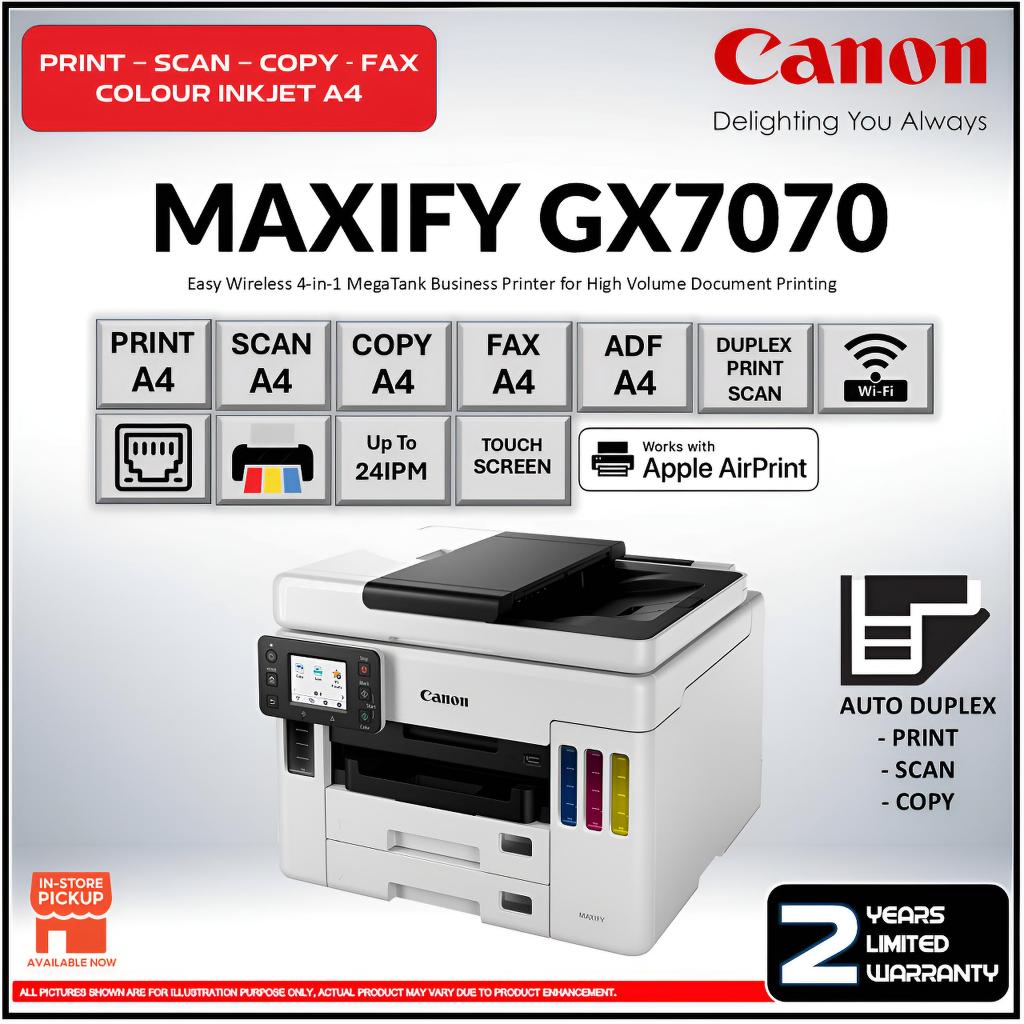 Canon MAXIFY GX6070 GX7070 – All In One Wireless Multi-Function ...