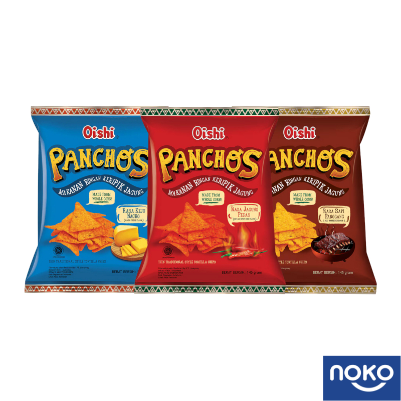 OISHI Panchos Thin Traditional Style Tortilla Chips (1x145g) – Nacho ...