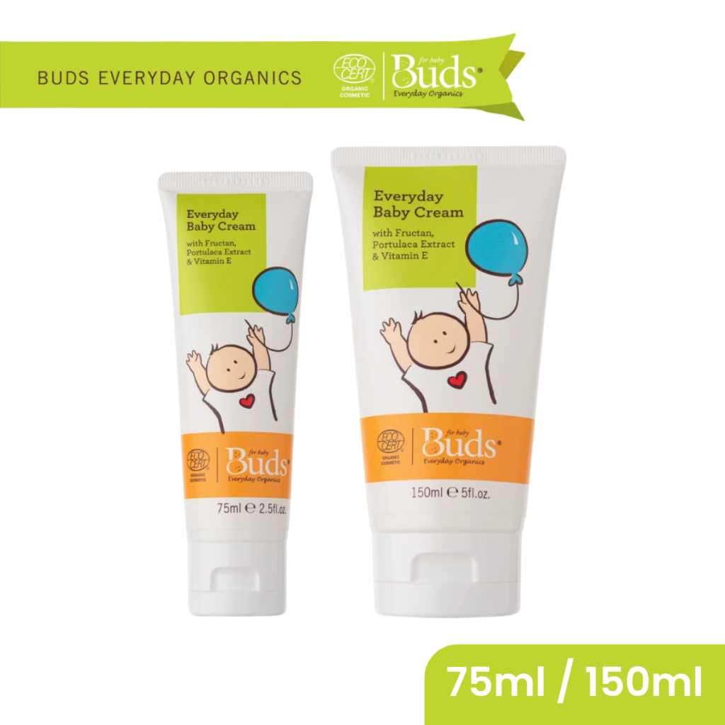 BUDS EVERYDAY ORGANICS EVERYDAY BABY CREAM (75ml / 150ml) | Shopee Malaysia