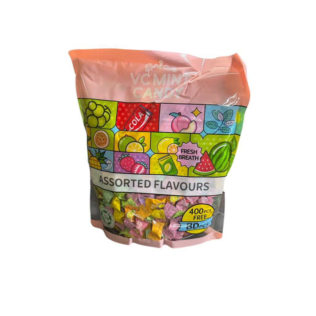 Baida VC Mint Candy Assorted Flav 400+80 pcs | Shopee Malaysia