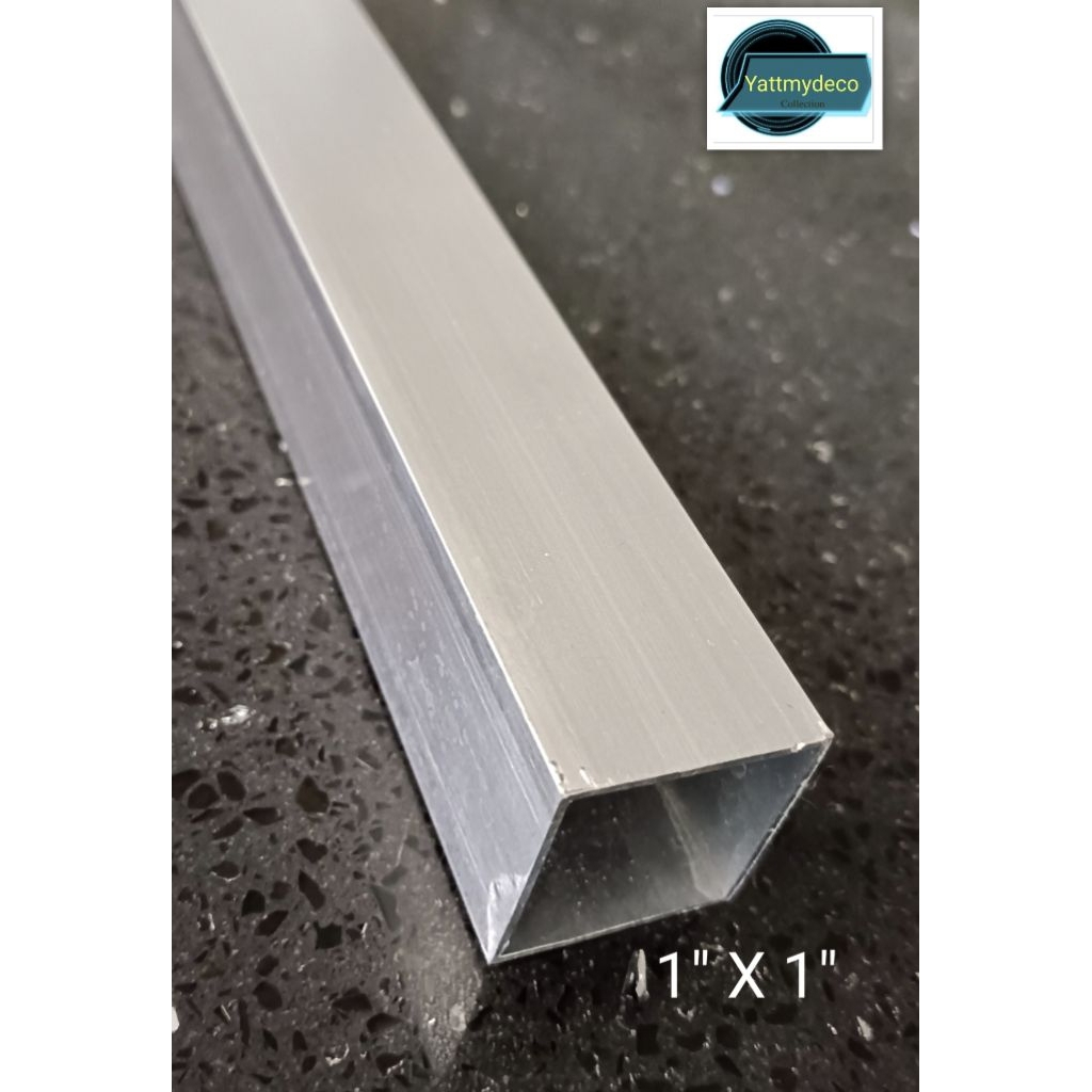 💥 Aluminium Square Hollow Battern (1" X 1") - 10 feet for Decking and ...