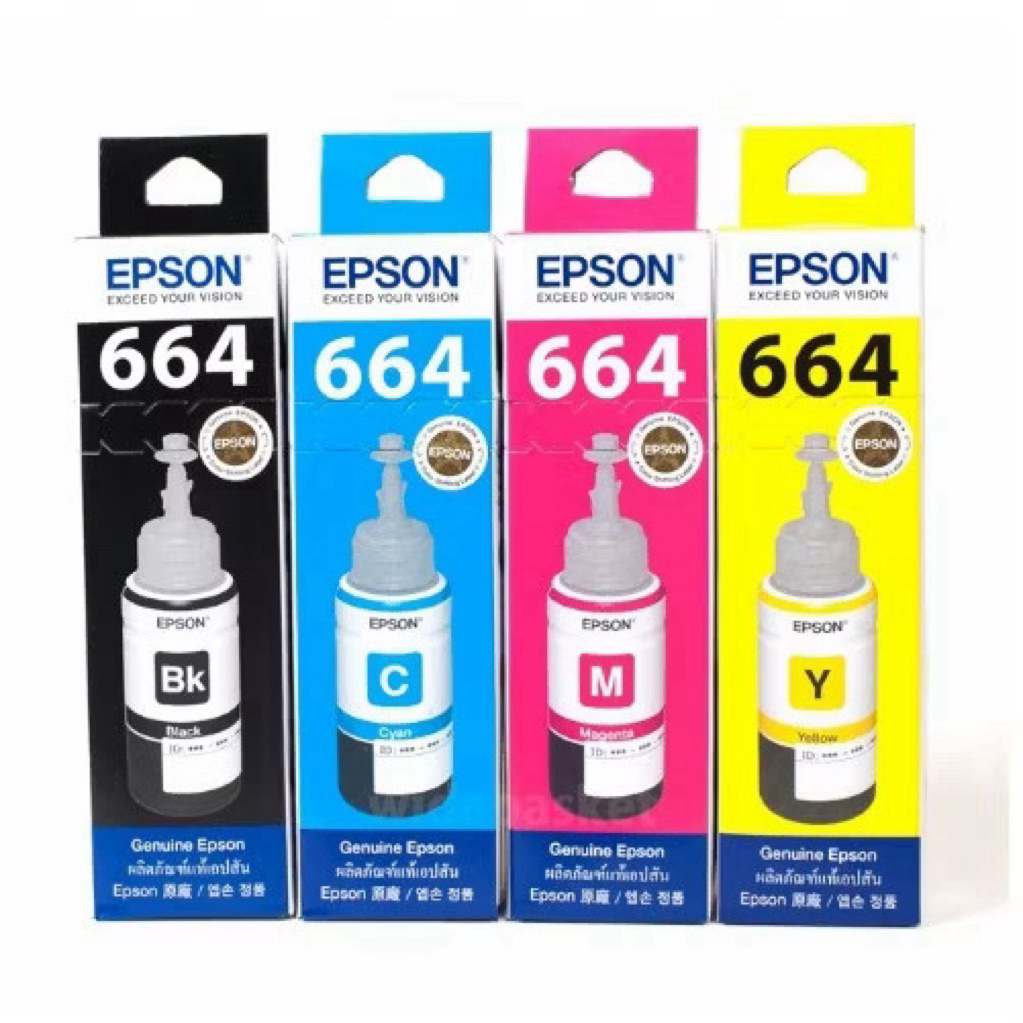 Epson T664 / T6641 / T6642 / T6643 / T6644 Ink Bottle for L120,L121 ...