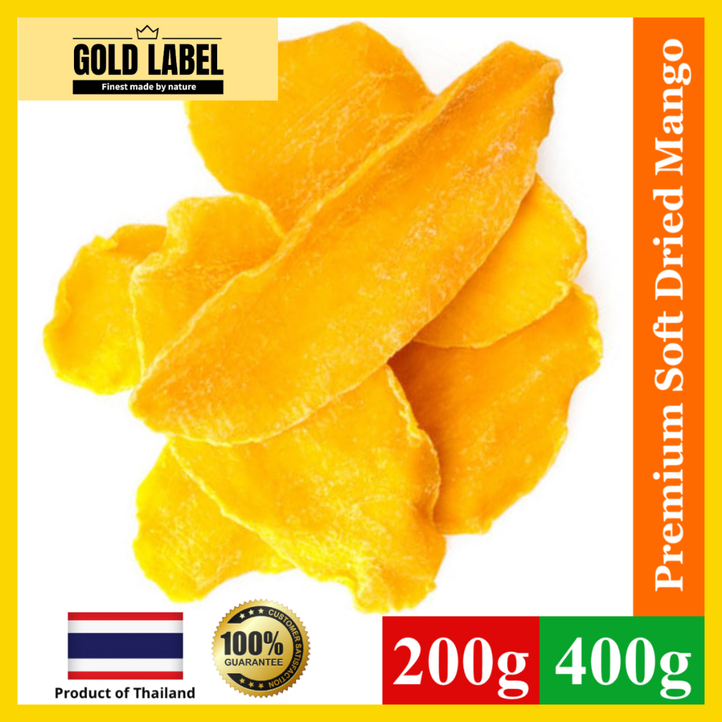 Gold Label Premium Soft Dried Mango from Thailand 200g/400g | Shopee ...