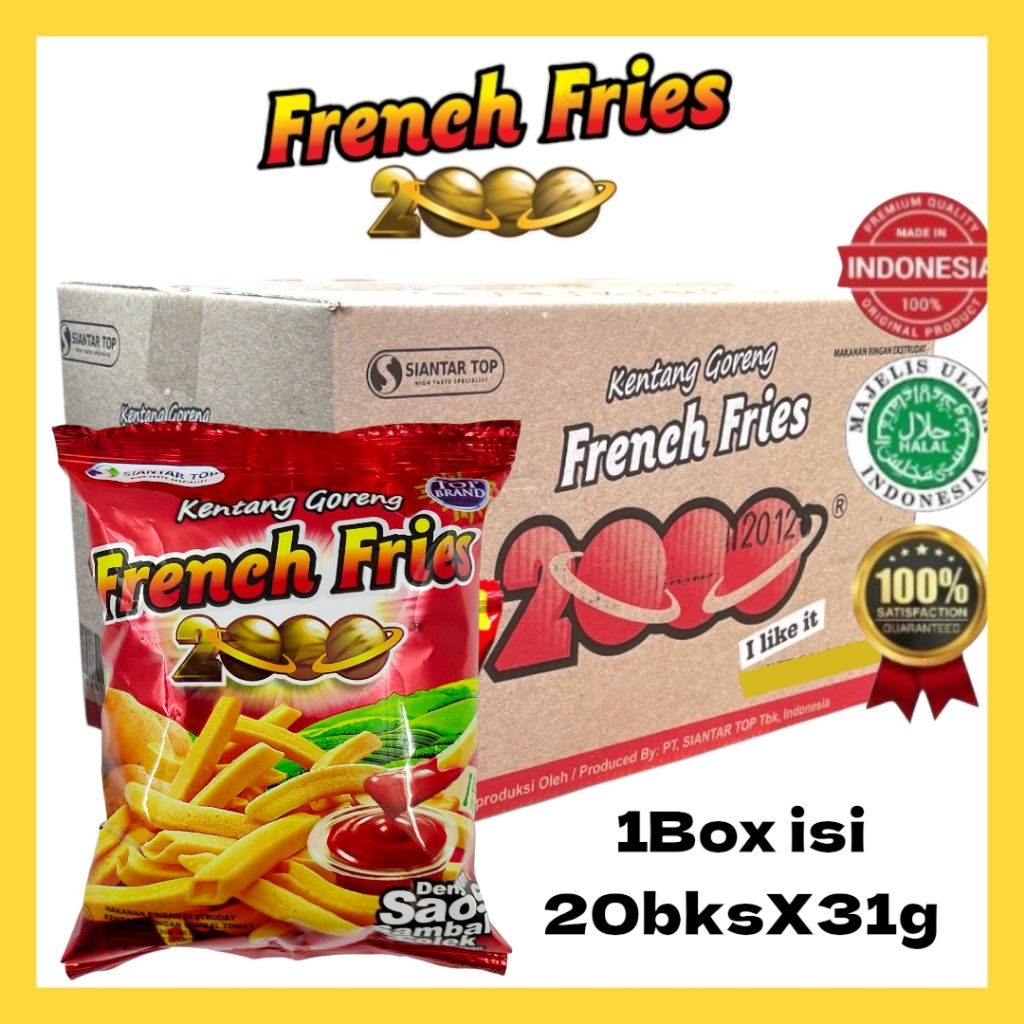 kentang goreng french fries 2000 31g(Kemasan Karton) | Shopee Malaysia