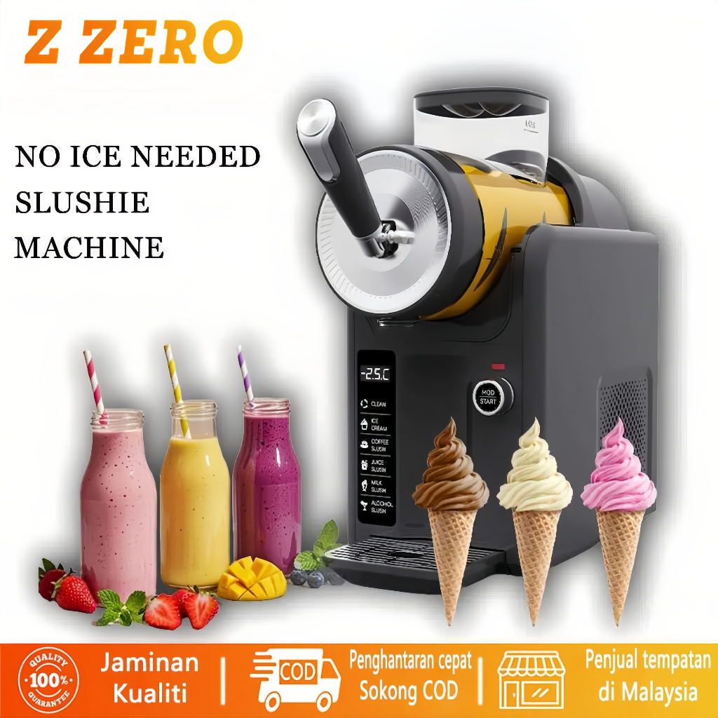 Electric Ice Cream Maker Serve Snow Melting Machine for Smoothies Fully ...