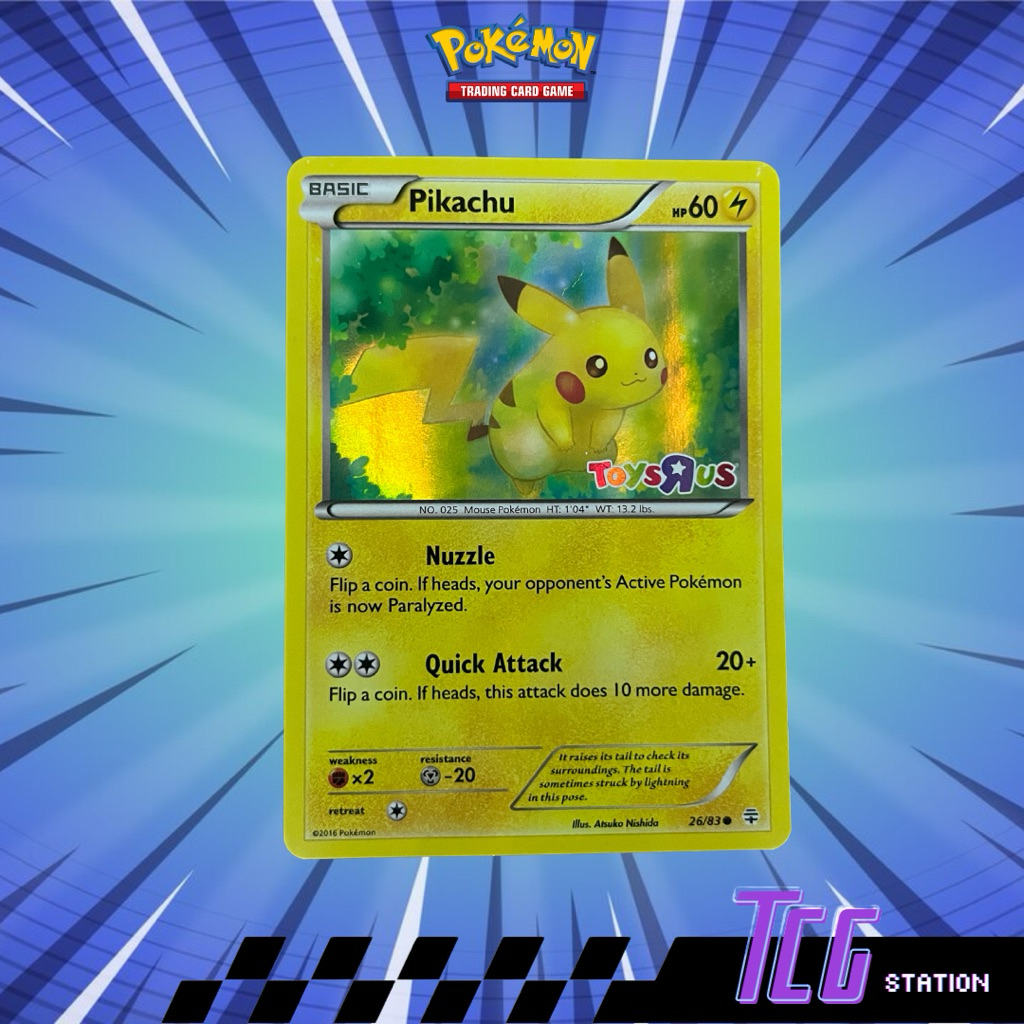 Pokemon Trading Card Pikachu Toy R Us Creased | Shopee Malaysia