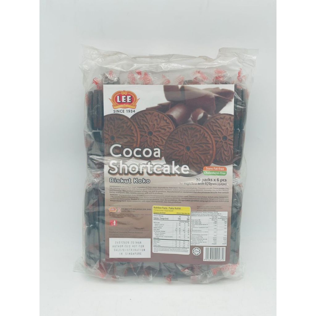 LEE BUTTER/COCOA SHORTCAKE 670G/PKT expire 1/26 | Shopee Malaysia