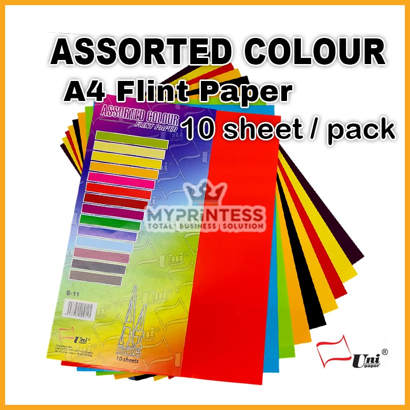 A4 ORIGAMI PAPER | FLINT PAPER | COLOUR PAPER | KERTAS WARNA | ASSORTED ...
