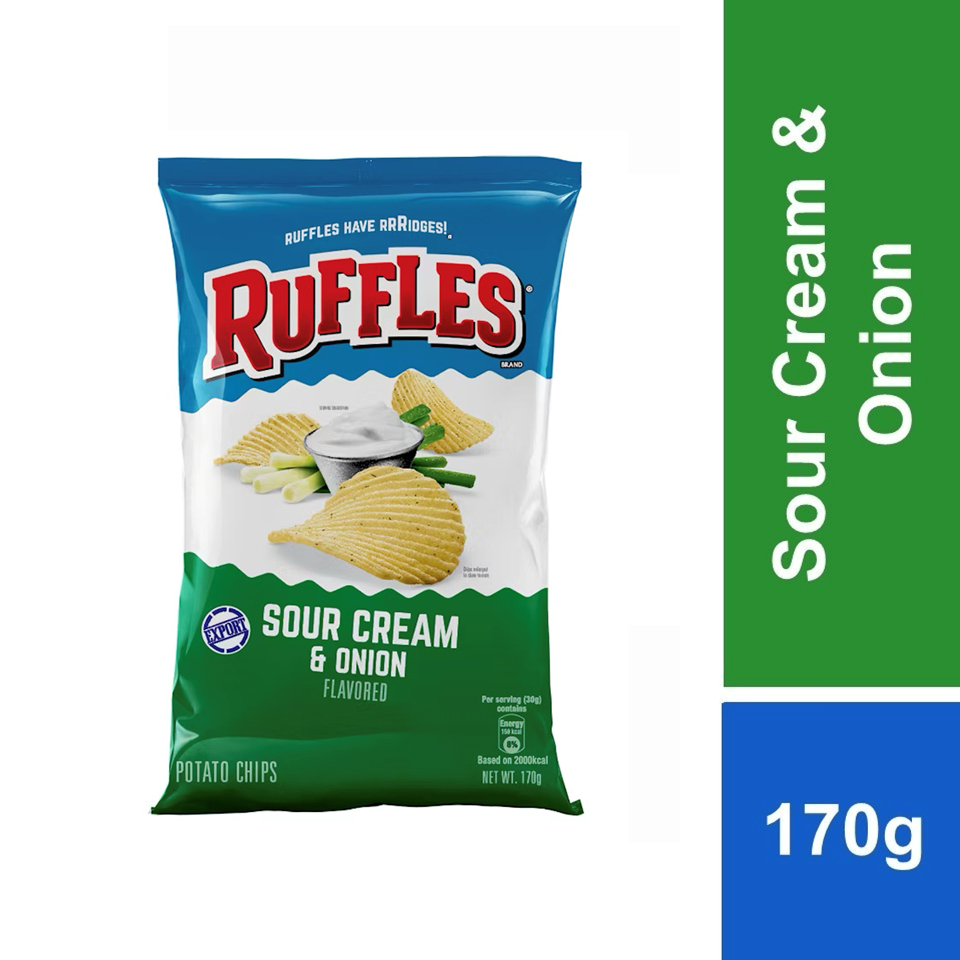 Ruffles Sour Cream & Onion 170g | Shopee Malaysia