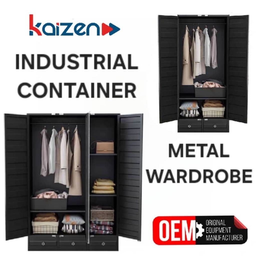 [KAIZEN STORE MALAYSIA] Metal Retro Industrial Storage Wardrobe ...