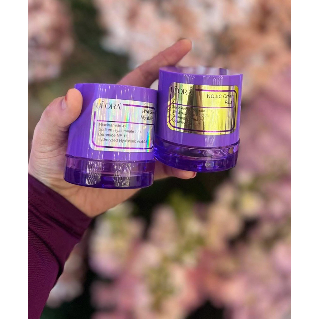 NEW🆕 UFORA Glass skin | HYA Glow Moisturizer | Kojic Cream Plus+ (15g ...