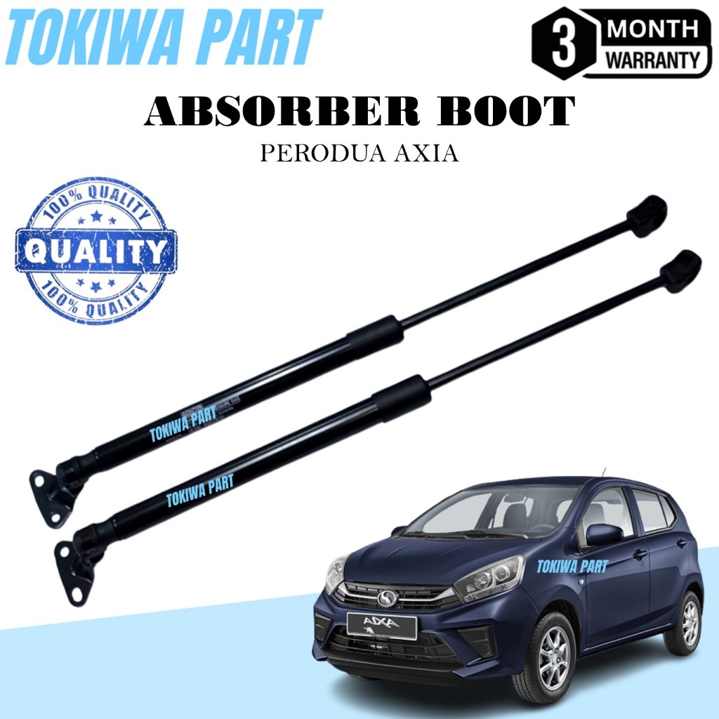 Perodua Axia All Model Boot Absorber Rear Bonnet Damper Gas Spring Set ...