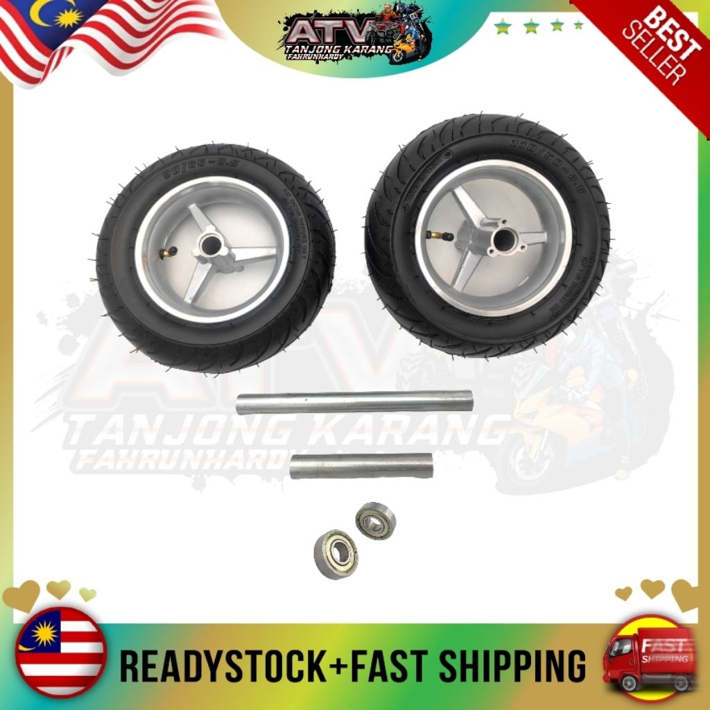-0108- Tire with rim 6.5inch wheel for pocket bike mini bike 49cc ...