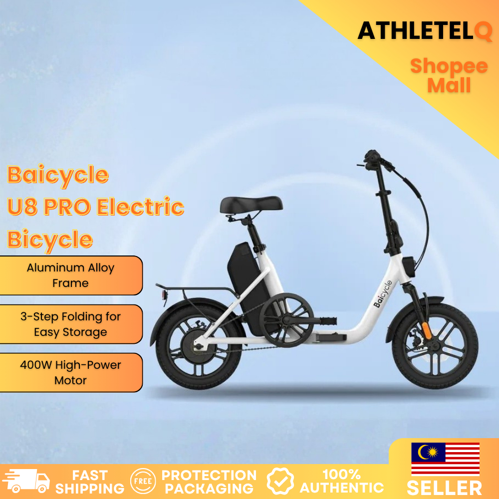 Baicycle U8 PRO Electric Bicycle (Folding Bike / Pedal Bike / Electric ...