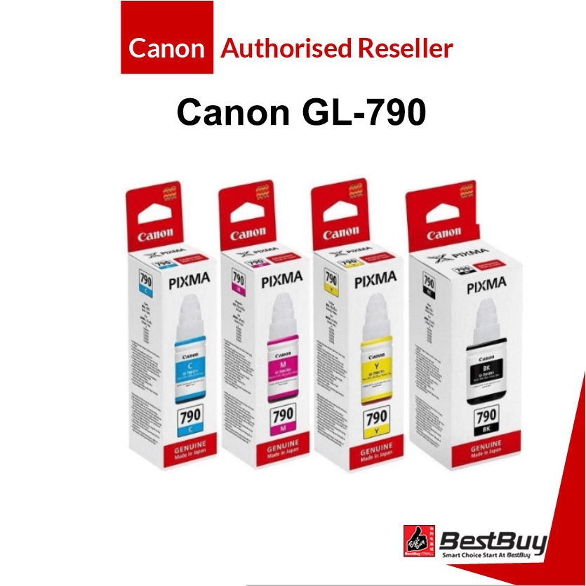 Canon GI-790 BK/C/M/Y Series Ink Refill For G1000/G2000/G2010/G3000 ...