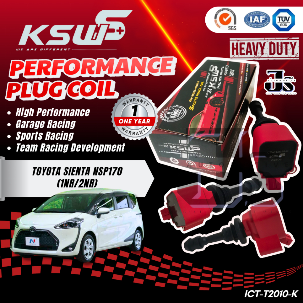 Toyota SIENTA NSP170 (1NR/2NR)- KSW SPORT PERFORMANCE HEAVY DUTY ...