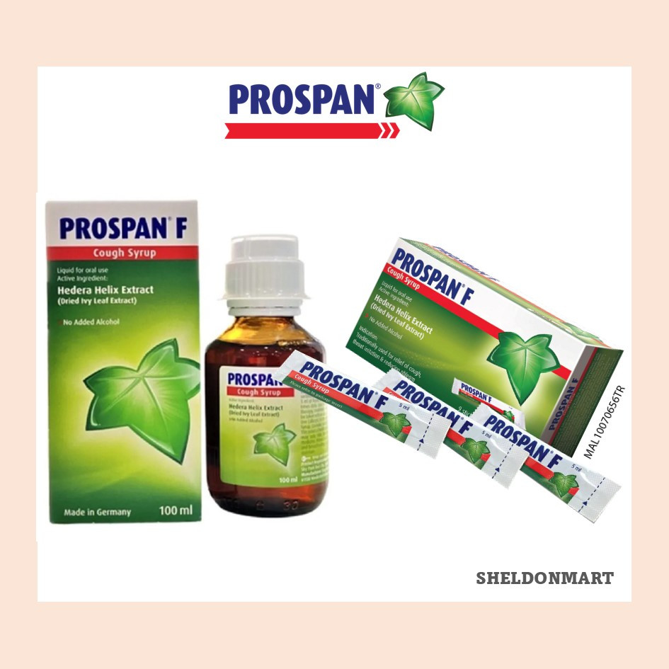 [EXP: 2028] PROSPAN F COUGH SYRUP 100mL / 5mL x 9 sachets | Shopee Malaysia