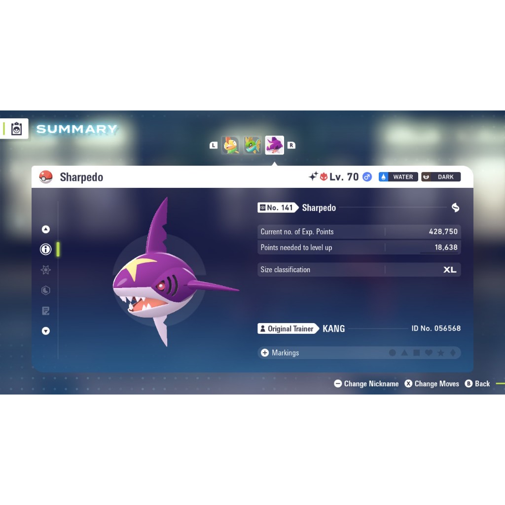 Pokemon Legends Z-A - 6IV Shiny Alpha Sharpedo | Shopee Malaysia
