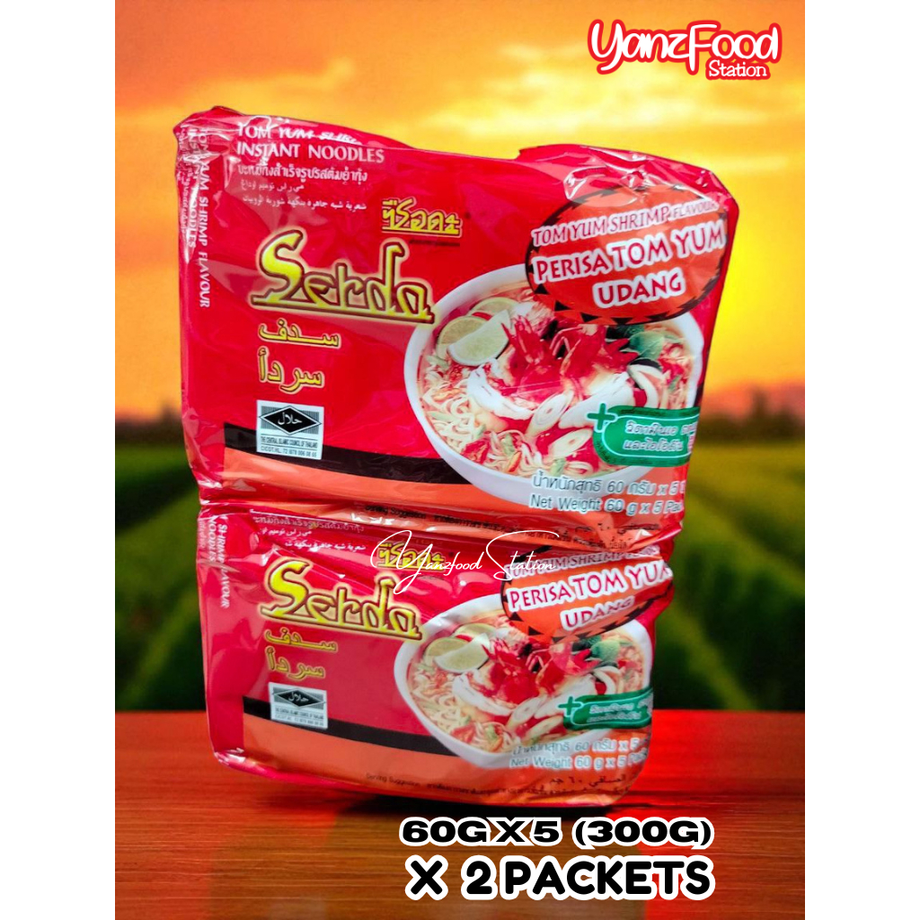 SERDA Instant Noodles Tom Yum Shrimp Flavour / Creamy Tom Yum Shrimp ...