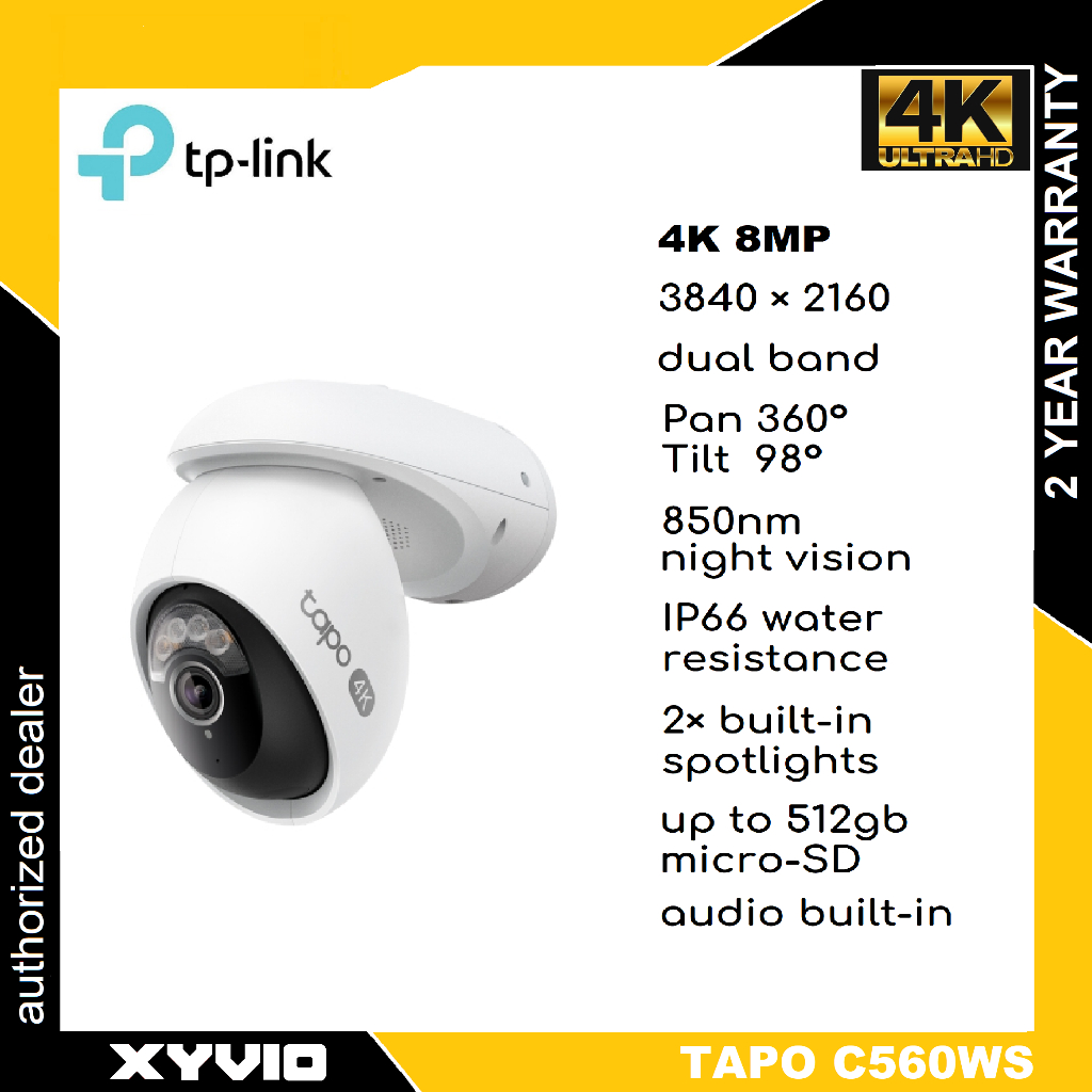 TP-LINK Tapo C560WS Outdoor Pan/Tilt Security Wi-Fi Camera | Shopee ...