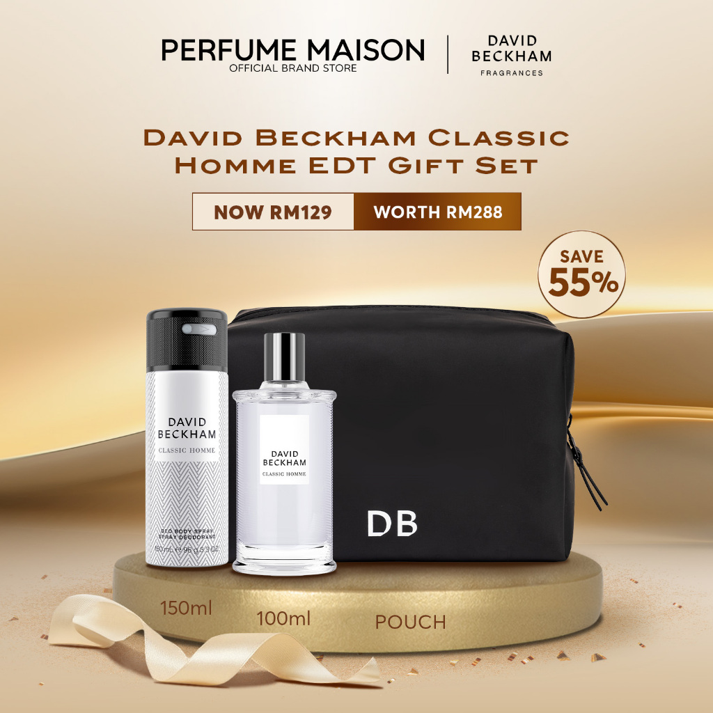 [DEC Exclusive] David Beckham Classic Homme EDT Gift Set (Woody Perfume ...
