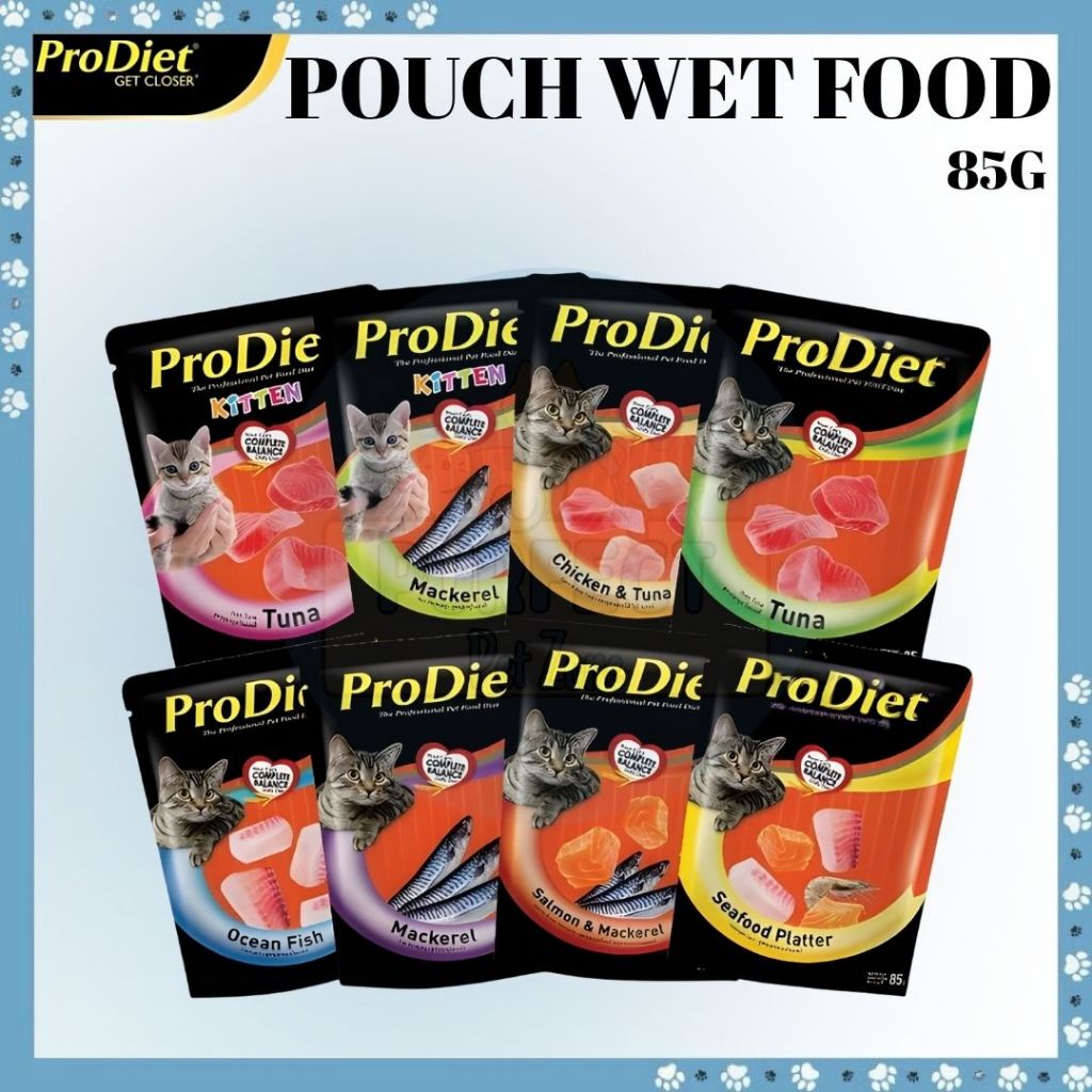PRODIET Pouch Wet Cat Food Makanan Kucing Basah 85G | Shopee Malaysia