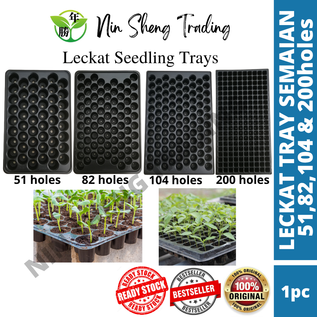 LECKAT TRAY SEMAIAN/SEEDLING TRAYS/NURSERY TRAYS/SEED TRAYS/GARDEN ...
