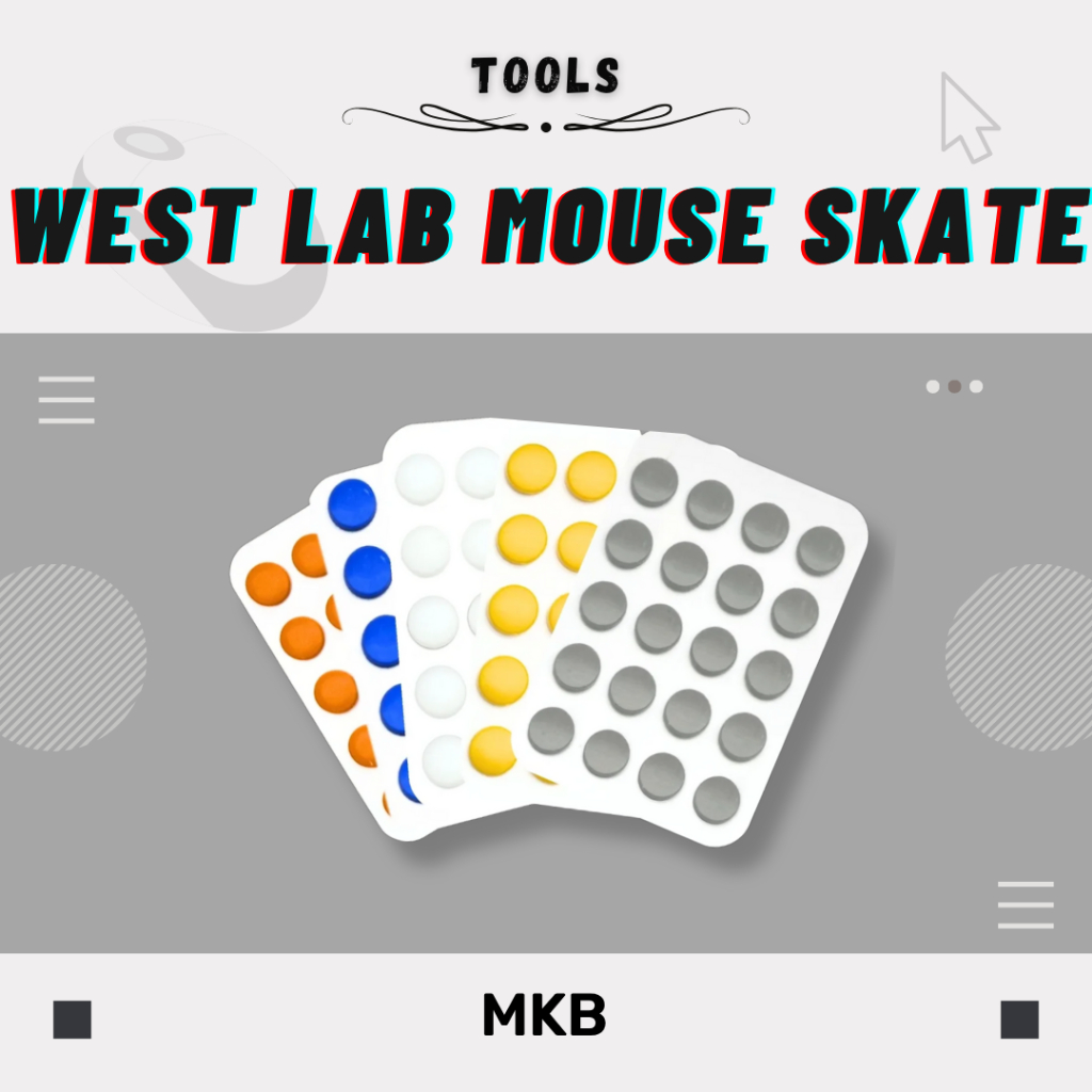 West Lab Dots Universal Mouse Skates PTFE UPE Control Smooth Balanced ...