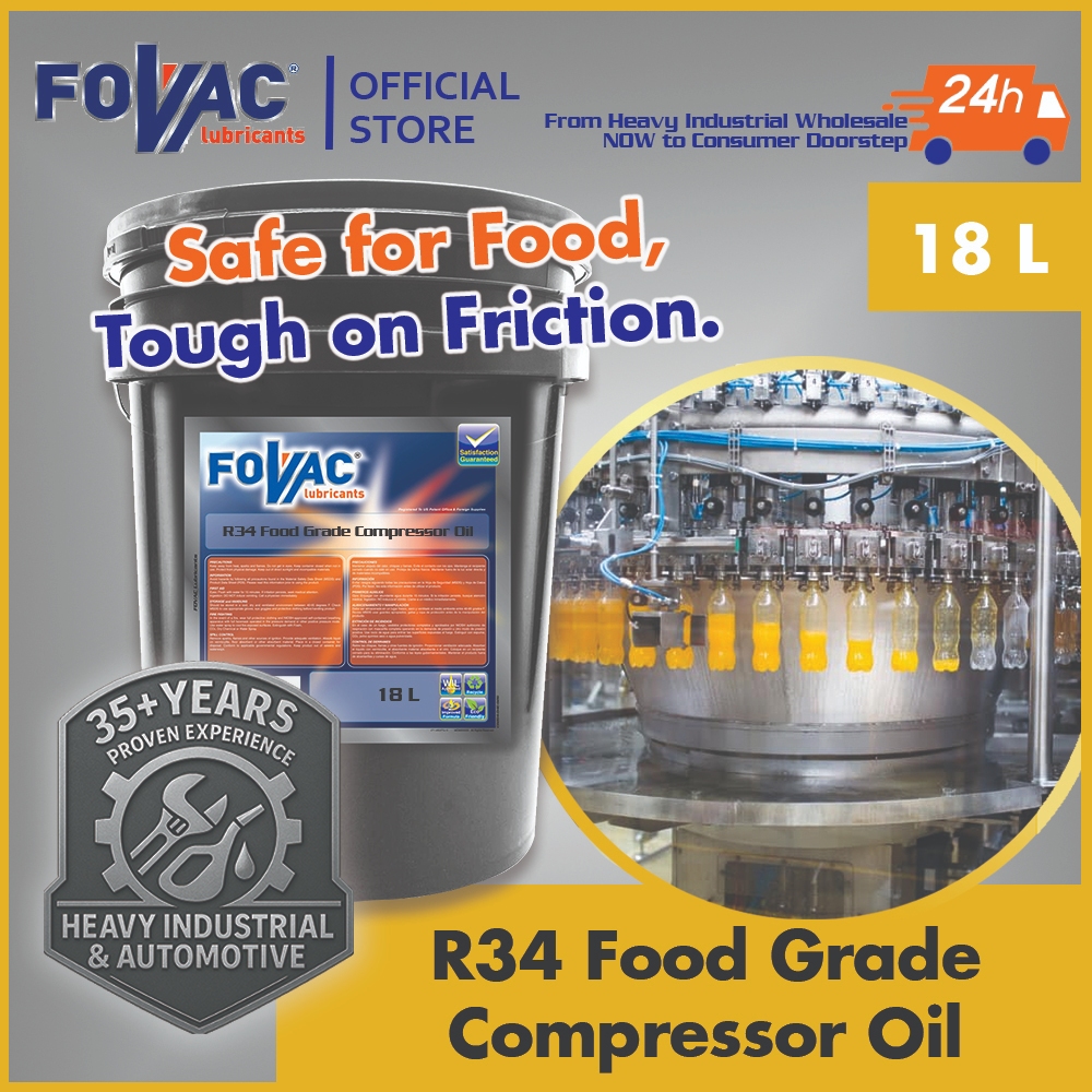 R34 Food Grade Compressor Oil - 18L | Shopee Malaysia
