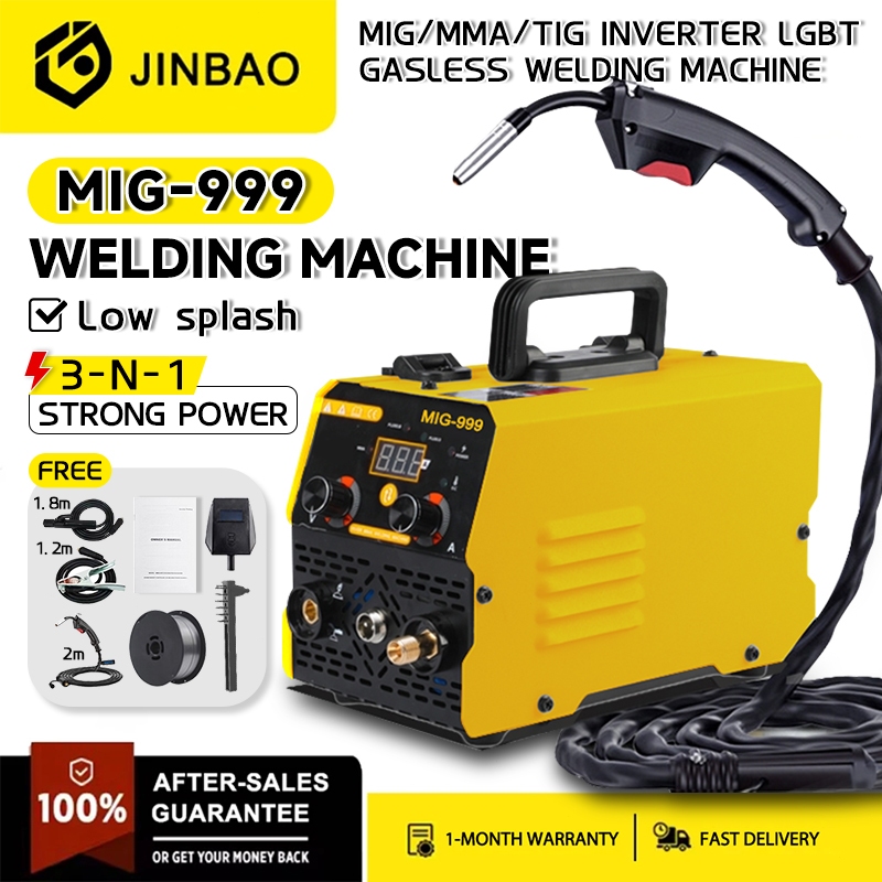 MIG999 Welding Machine Mig Weldings Set 3 in 1 MIG/TIG/MMA Welder Mesin ...