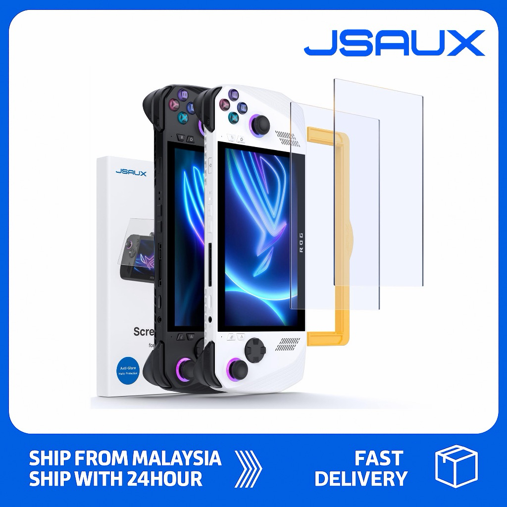 Jsaux ROG ALLY X Anti-Glare Tempered Glass Screen Protecter For Rog ...