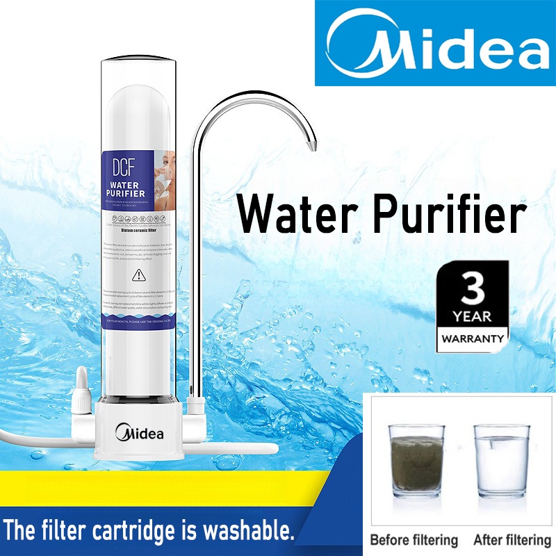 Midea Water Purifier Filtration Water Filter Pre-Filter Counter Top ...