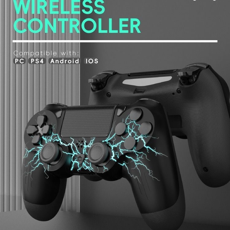 RGB P4 Wireless Controller Bluetooth Game With Sensitive Buttons For PS4/PC/Laptop/Android/IOS ...