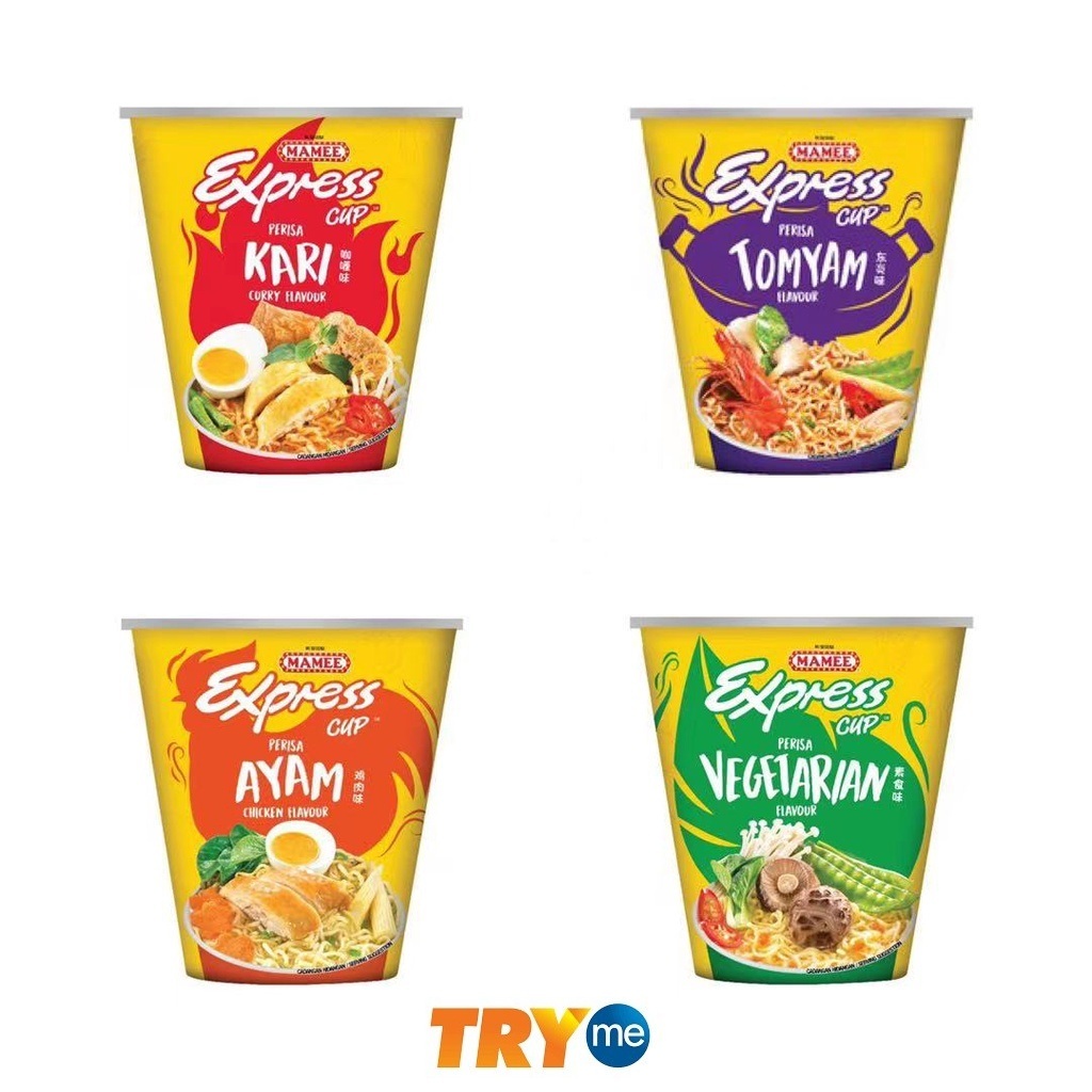 Mamee Express Cup Instant Noodles (64g-68g) - 4 Flavour | Shopee Malaysia