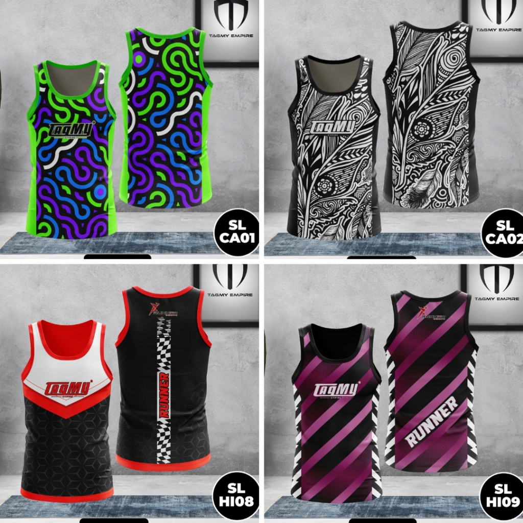 Running Vest : Adults & Kids : Sublimation Printing | Shopee Malaysia