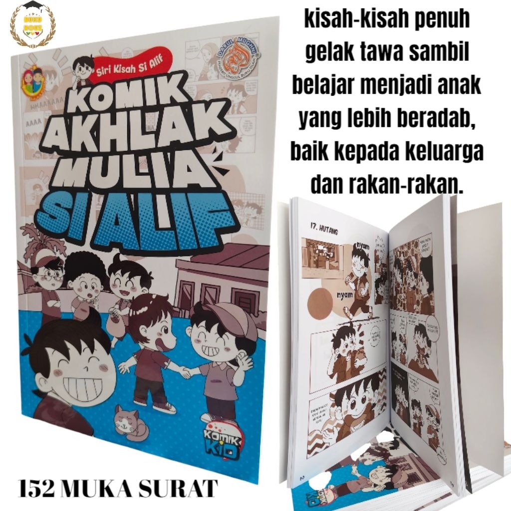 Komik Akhlak Si Alif Siri Kisah Si Alif | Didik Anak Beradab Mulia ...