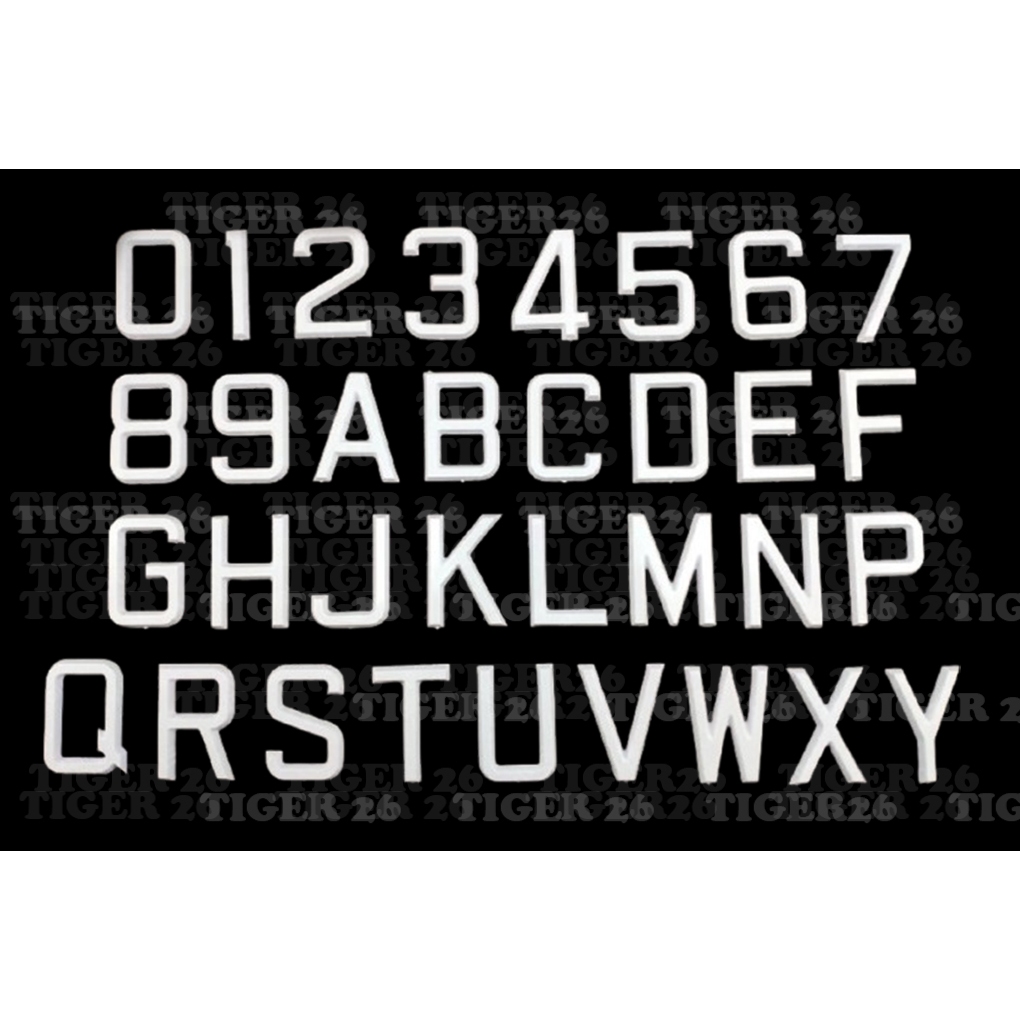 Wholesale Borong Flat JPJ Spec 3D M2 Car Number Alphabet License Plate ...