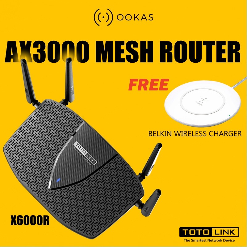 TOTOLINK X6000R AX3000 / X2000R AX1500 WiFi 6 Dual-Band Gigabit ...
