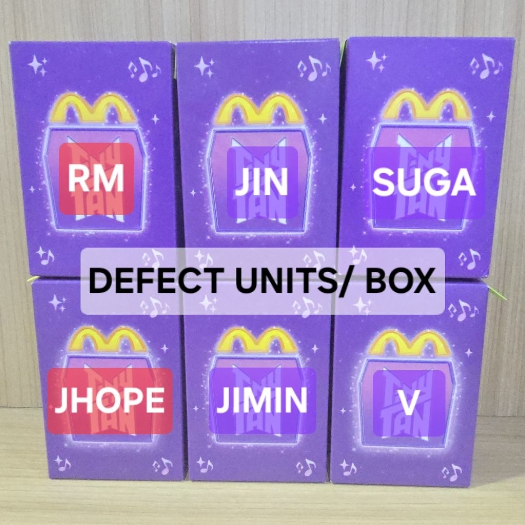 THROWBACK **FACTORY DEFECT** McDxTinytan BTS Edition 2025 Happy Meal ...