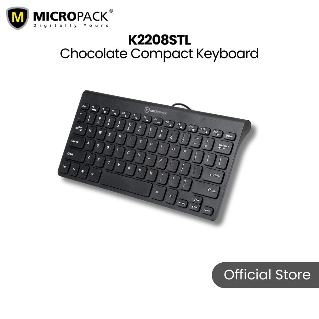 Micropack Chocolate Compact Keyboard (K2208STL-EN-BK) | Shopee Malaysia