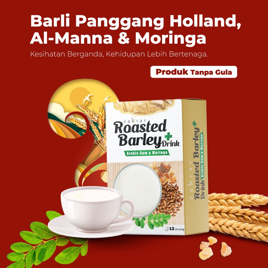 Roasted Barley campuran Arabic Gum dan Daun Moringga baik untuk buah ...