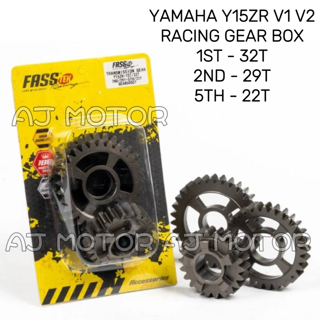 ORI FASSTEK YAMAHA Y15ZR V1 V2 RACING GEAR BOX 1st-32T / 2nd-29T / 5th ...