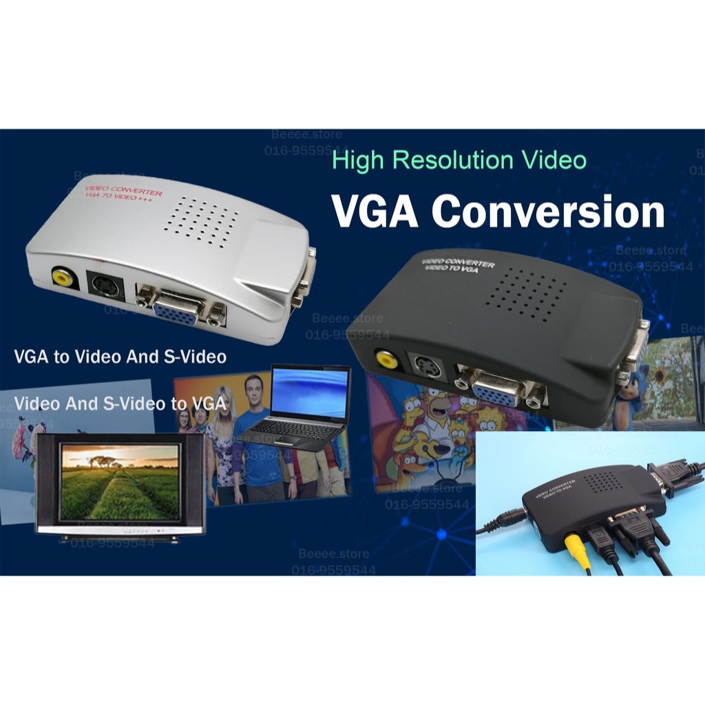 HD VIDEO CONVERTER ( VGA TO AV / AV TO VGA ) VGA TO VIDEO & S-VIDEO ...